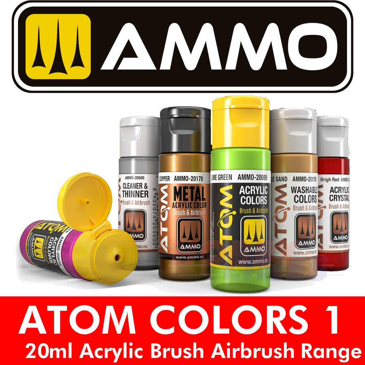 ATOM Paint | AMMO by MIG Jimenez | UK Stockist – Hobby-lines