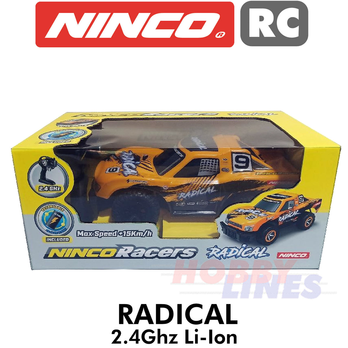 NINCO RADICAL 2WD Radio Control Racer Car Li-Ion battery power R2R Rea ...