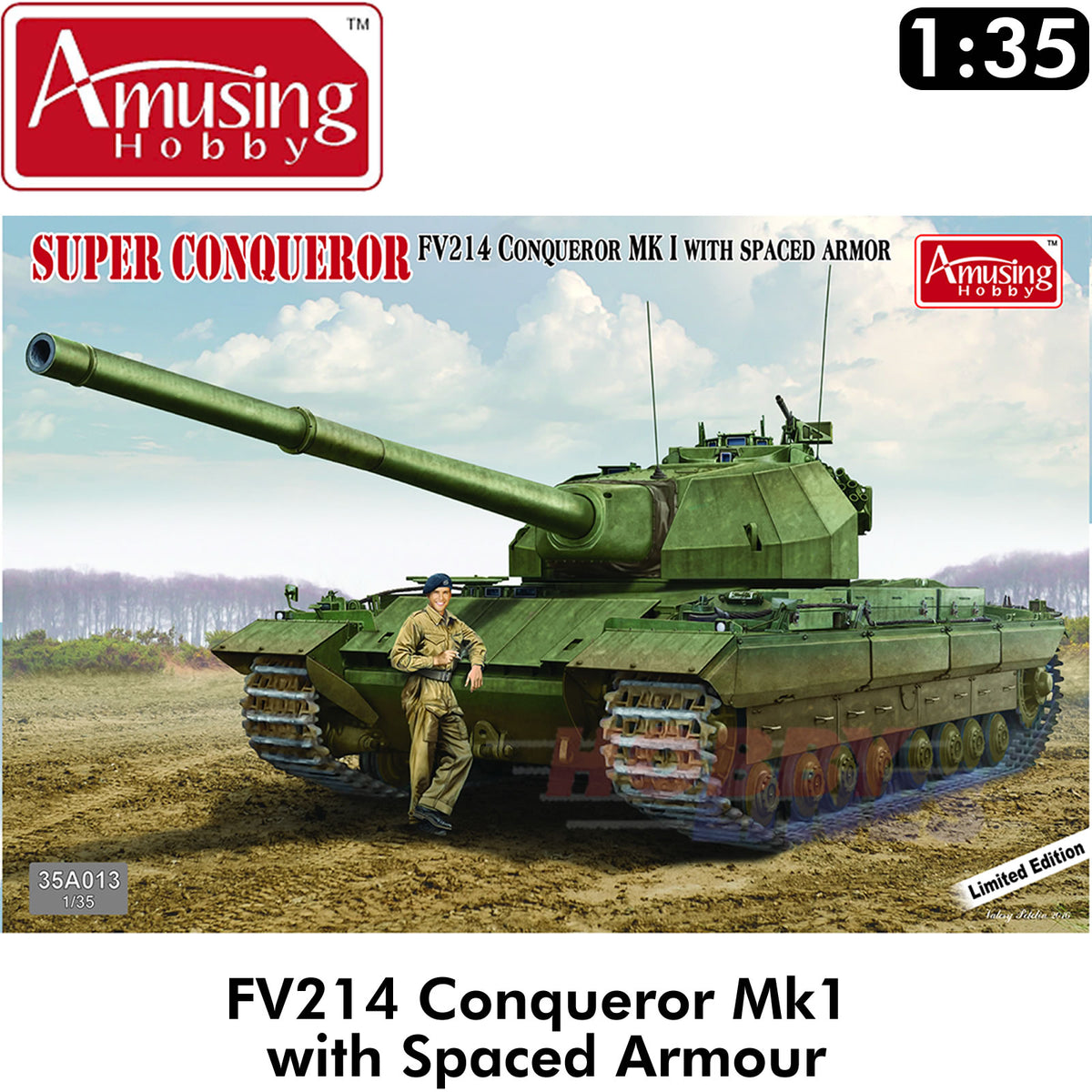 Super Conqueror FV214 MKI Main Battle Tank 1:35 Amusing Hobby 35A013 ...