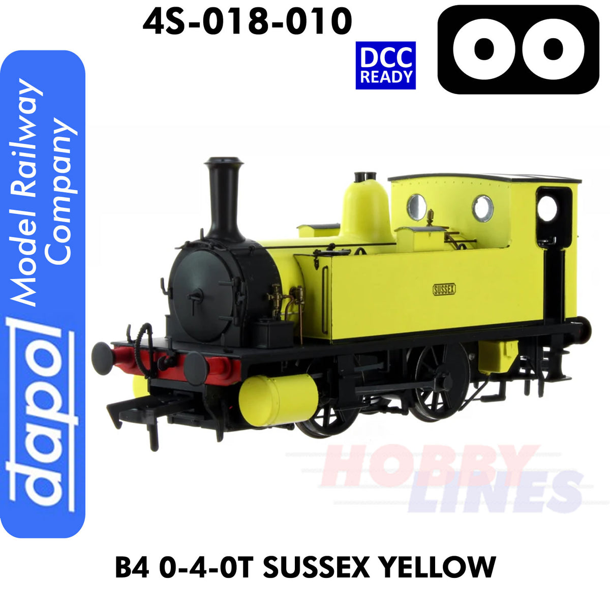 B4 0-4-0T Sussex Yellow - DCC Ready | Dapol | 4S-018-010D – Hobby-lines