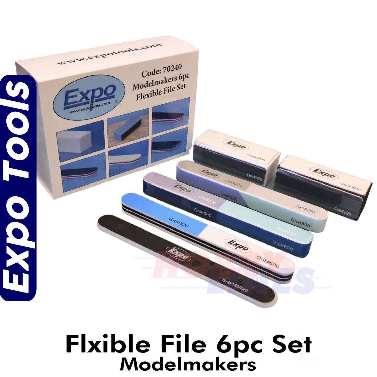 Flexible File 6pc Set - Modelmakers | Expo Tools | 70240 – Hobby-lines
