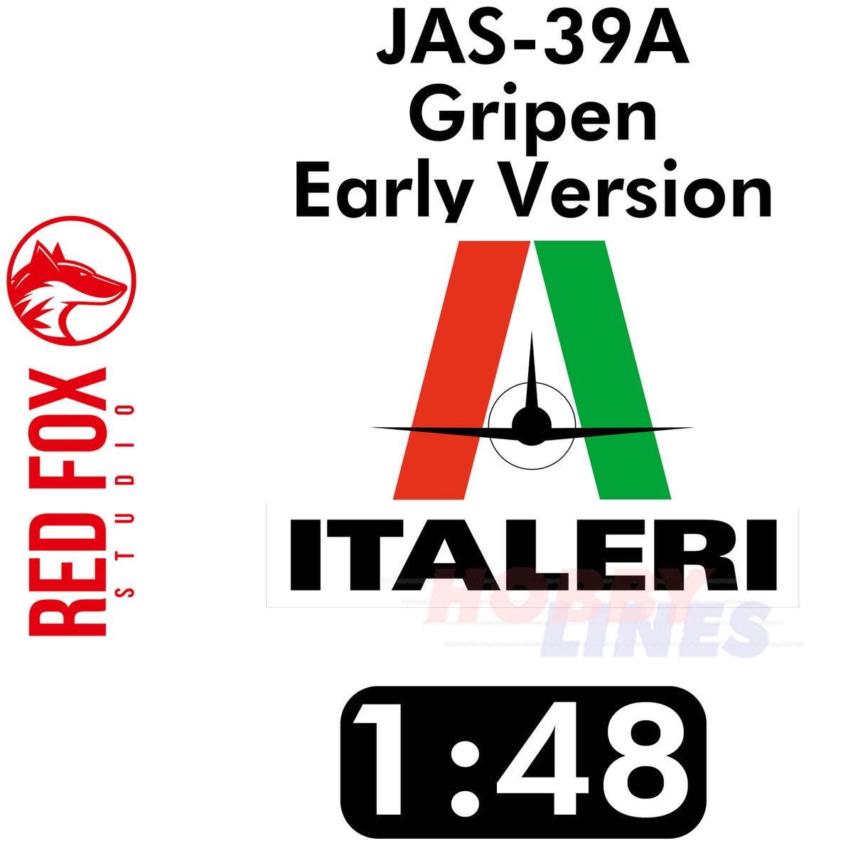 Saab JAS-39A Gripen Early version for 1:48 Italeri kit Red Fox Studio ...