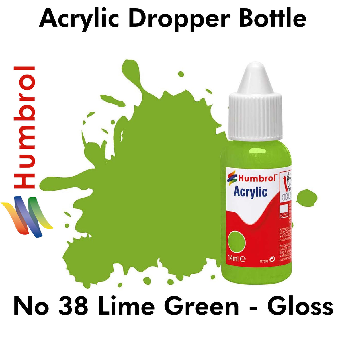 Acrylic Dropper - No 38 Lime - Gloss | Humbrol | DB0038 – Hobby-lines