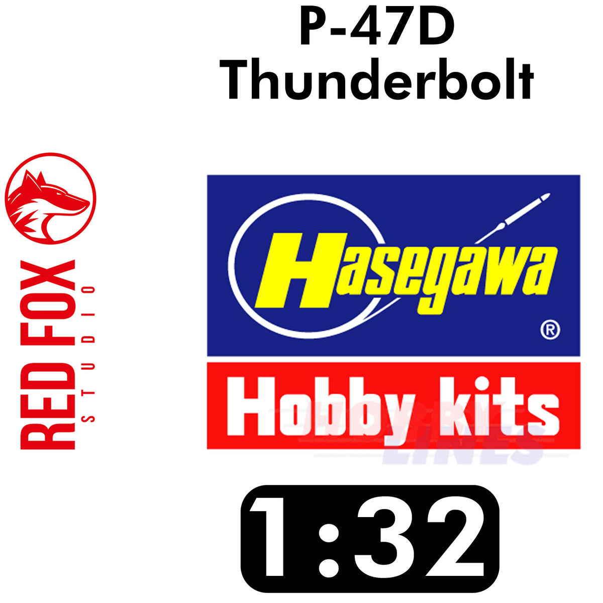 P-47D Thunderbolt 3D Instrument Panels 1:32 Hasegawa kit Red Fox Studi ...