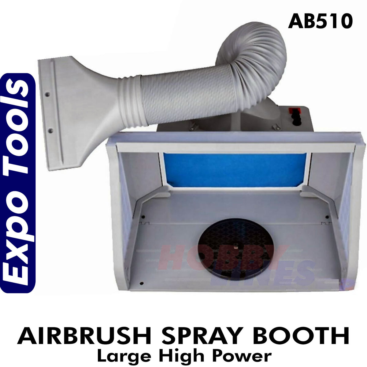 Expo Tools SPRAY BOOTH | High Power | Portable | Built in LED Lights ...