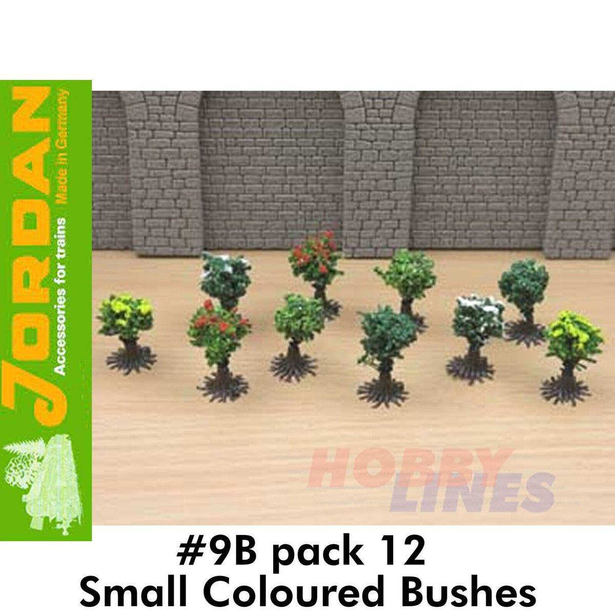 #9B Small Coloured Bushes - 10 Pack | Jordan | 59507 – Hobby-lines