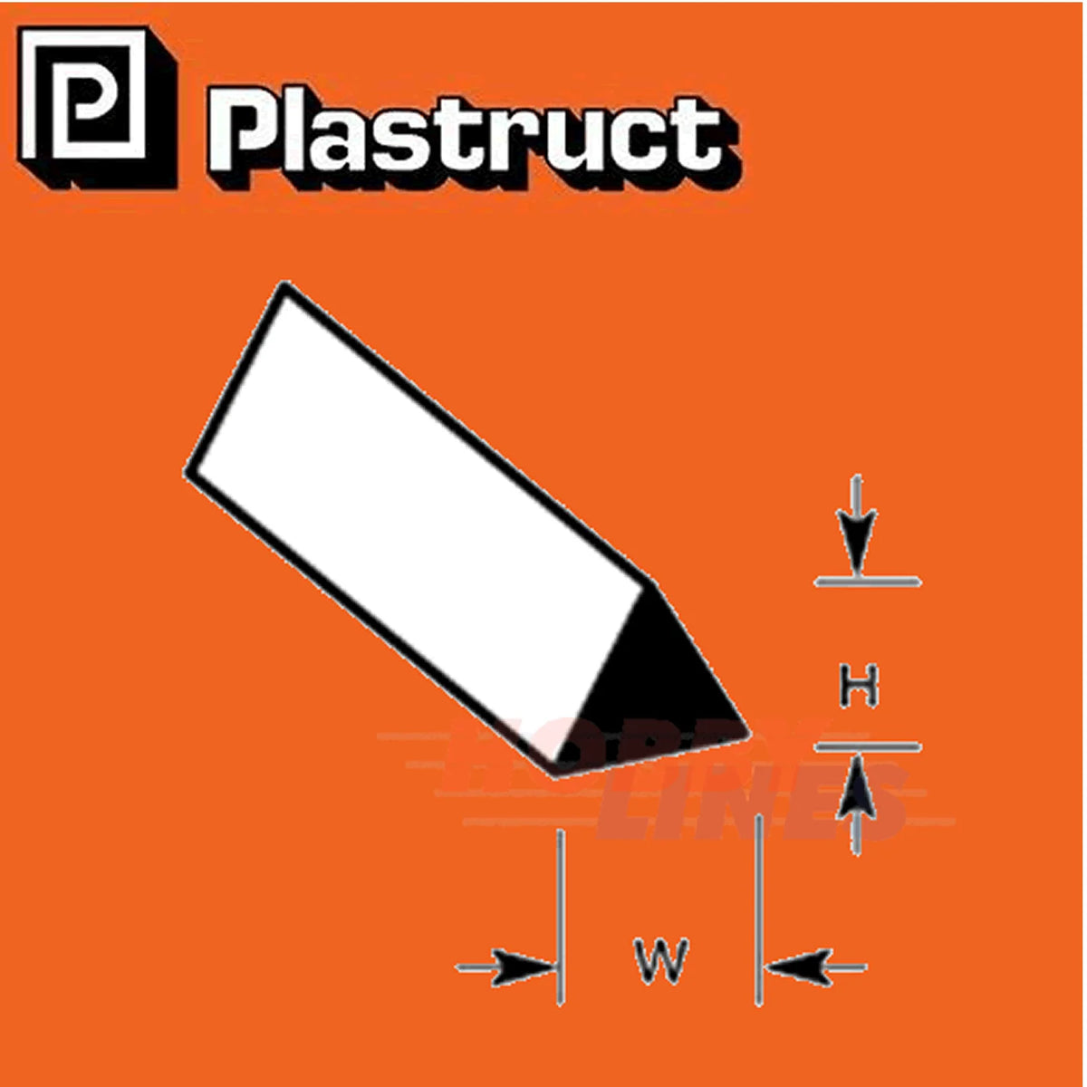 SOLID TRIANGULAR ROD range styrene plastic polystyrene MRT 0.75-3.2mm ...