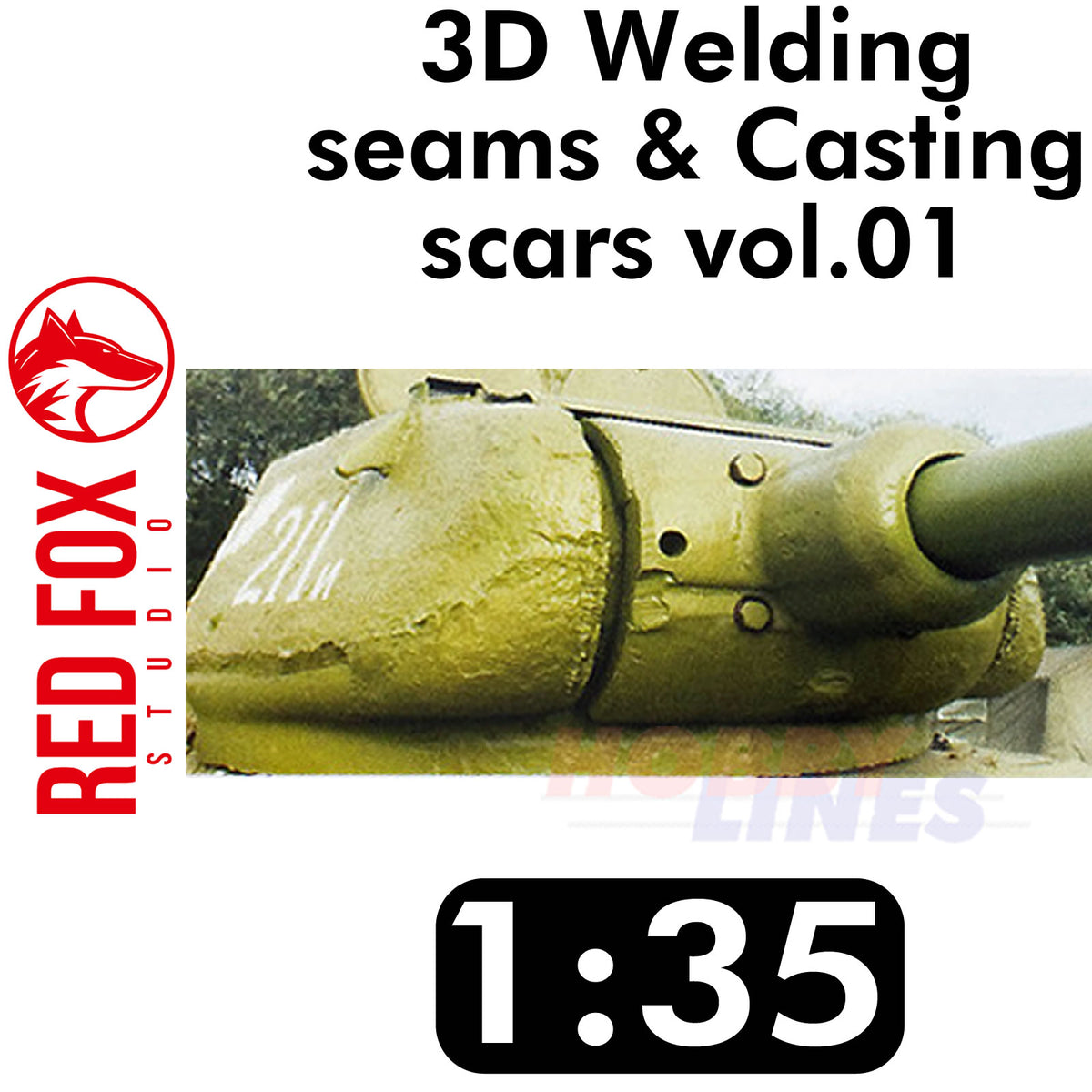 3D Welding seams & Casting scars vol.01 1:35 Acrylic Colored Resin upg ...