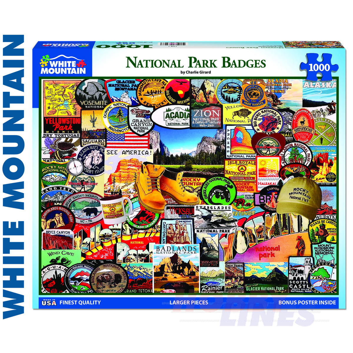 National Park Badges 1000 Piece Jigsaw Puzzle 1057 – Hobby-lines
