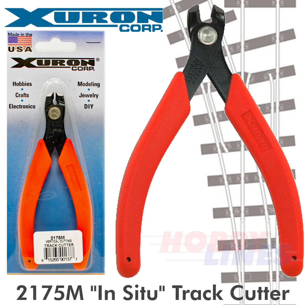 Xuron 2175M "IN SITU" TRACK CUTTING SHEARS flush cutters N/OO/HO model ...