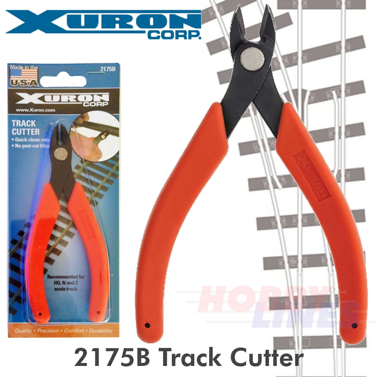 TRACK CUTTING SHEARS Semi-Flush cutters N/OO/HO model railways XURON 2 ...