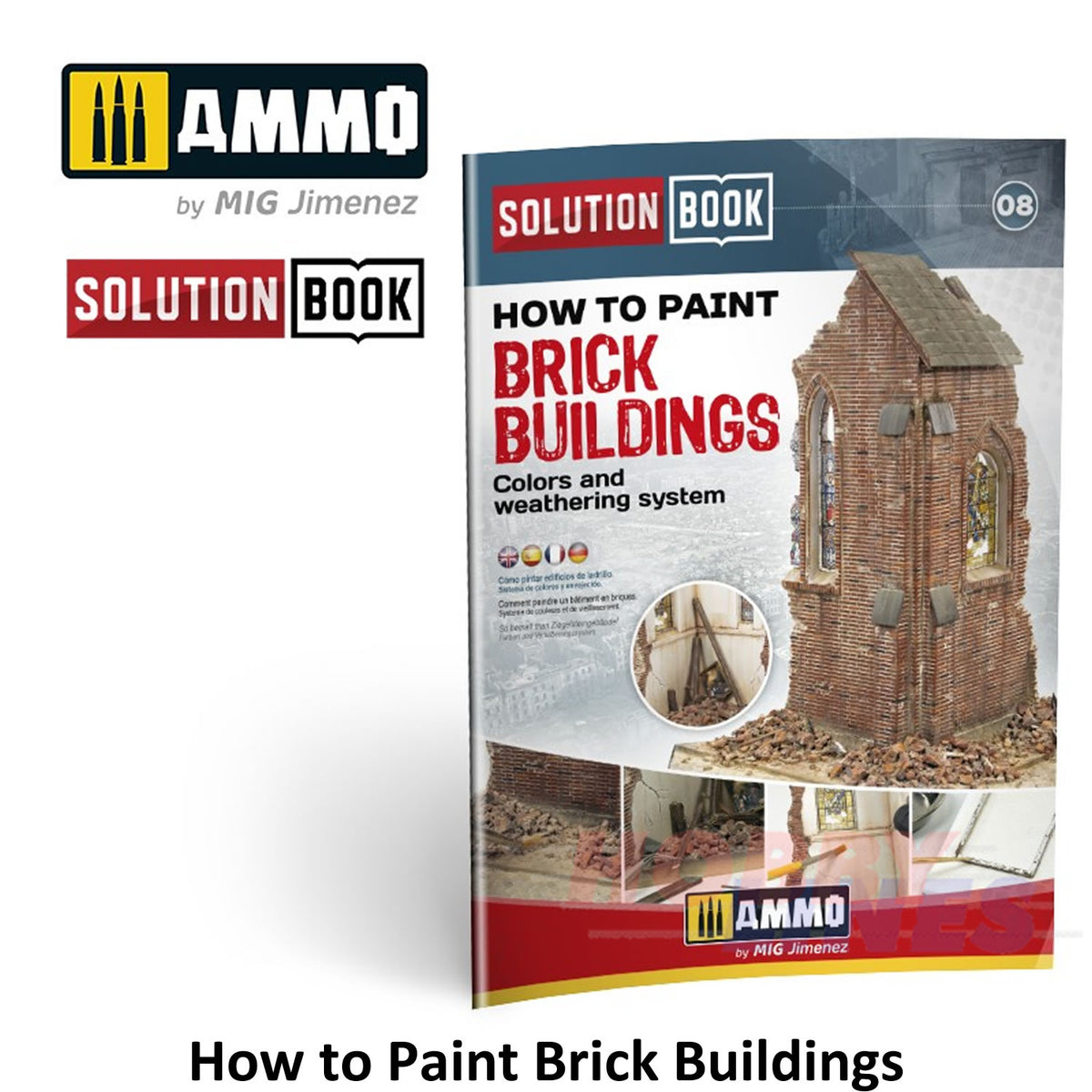 How to Paint Brick Buildings Colors & Weathering Solution Book Ammo Mi ...